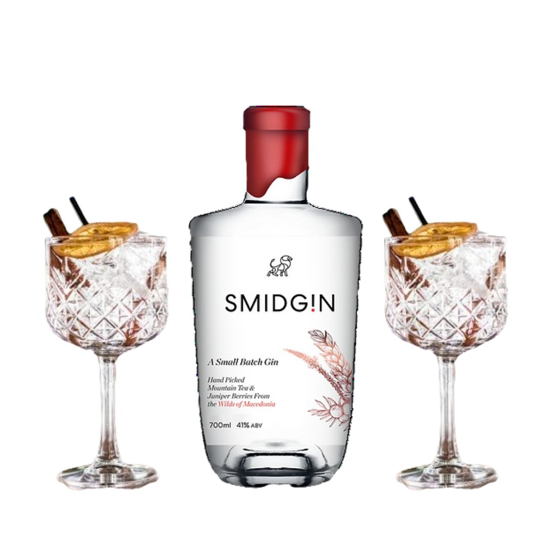 SMIDGIN 0.7L + 2 GLASS TIMELESS 500ml - Вино Маркет