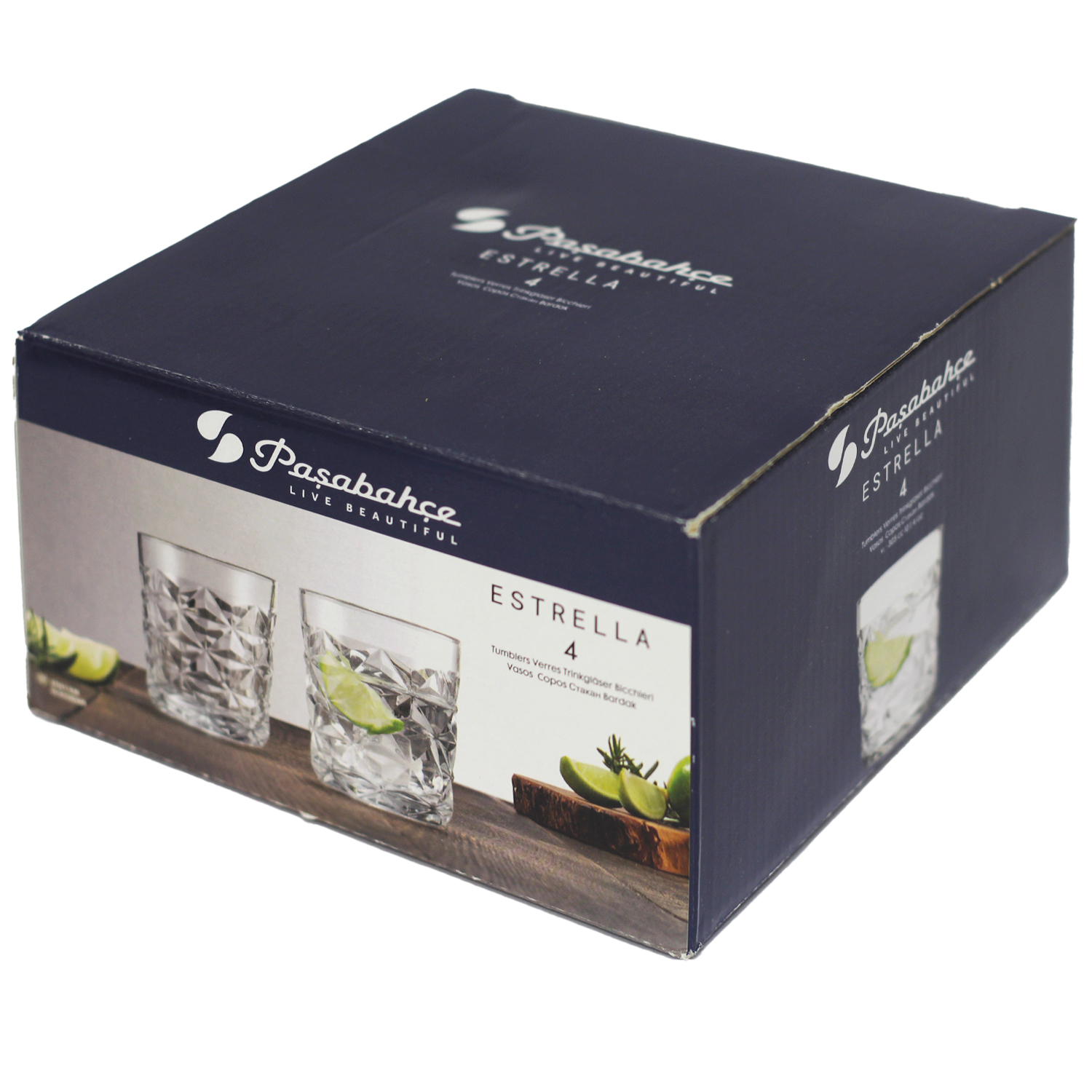 PASABAHCE ESTRELLA WHISKY SET 4 305ml - Вино Маркет