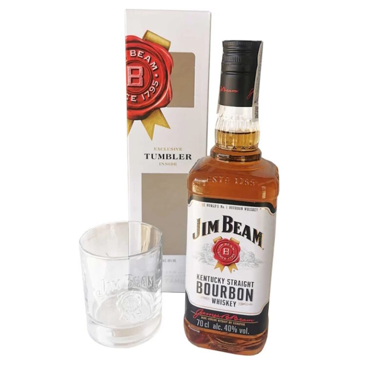 JIM BEAM 1 GLASS PACK WHISKY 0.7L - Вино Маркет