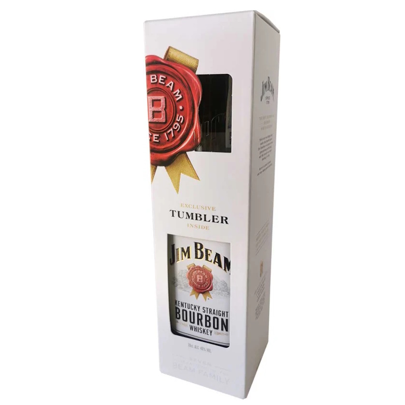 JIM BEAM 1 GLASS PACK WHISKY 0.7L - Вино Маркет